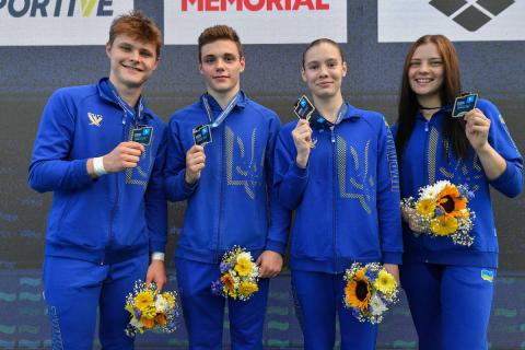 Україна здобула золото в командних стрибках у воду на чемпіонаті Європи ...